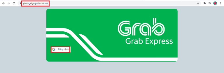 Cách đăng nhập phiếu gửi điện tử Grab - Phieuguige.grab-bat.net